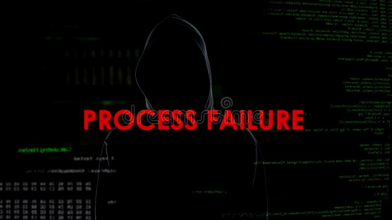 Process Failure, Unsuccessful Program Cracking, Hacker on Codes ...