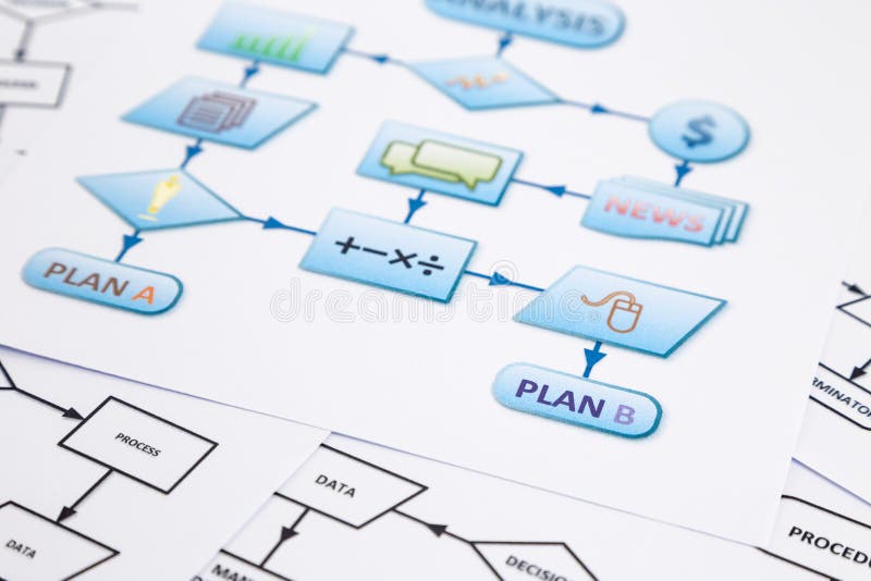 334 Blue Flow Chart Diagram Stock Photos - Free & Royalty-Free Stock ...