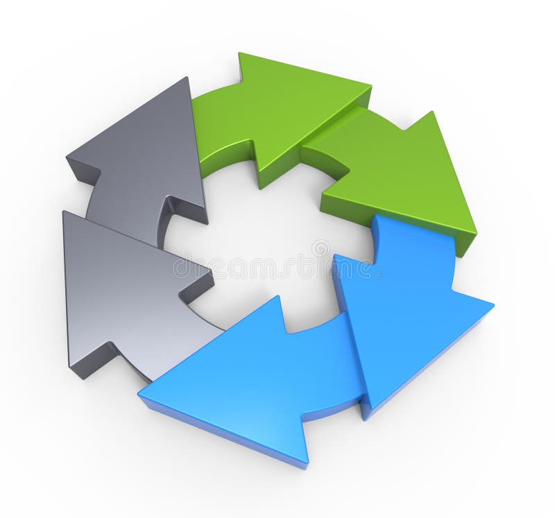 Process flow chart diagram stock illustration. Illustration of flow ...