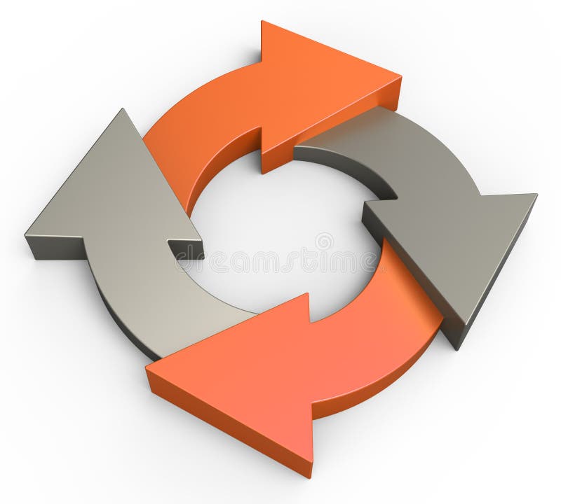 Process flow chart diagram stock illustration. Illustration of ...