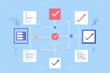 Process Flow Chart Illustrating Task Completion and Workflow Management ...