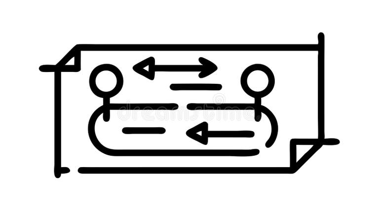 Process Flow Diagram Icon for Workflow and Operations, Vector Design ...