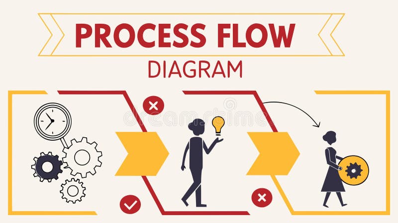 Process Flow Diagram Vector, System Workflow, Vector Design Generative AI Stock Vector ...