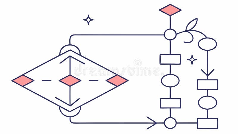 Process Flowchart, Business & Logic Diagram. Vector Design Generative ...