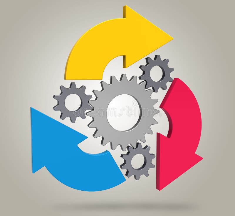 Process flowchart diagram stock illustration. Illustration of concept ...