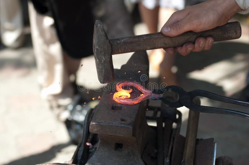 Process of Forging Metal Products Stock Photo - Image of master ...