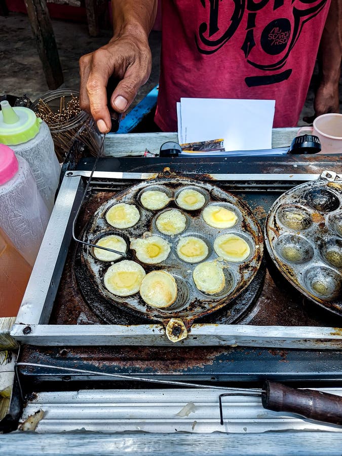 The Process of Frying a Simple Snack Stock Image - Image of frying ...