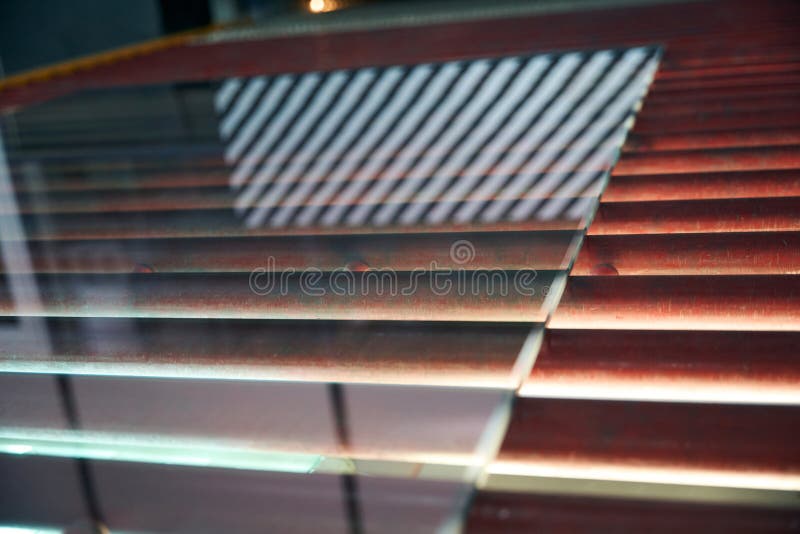 Process of Glass Tempering Using Thermal Equipment Stock Image - Image ...