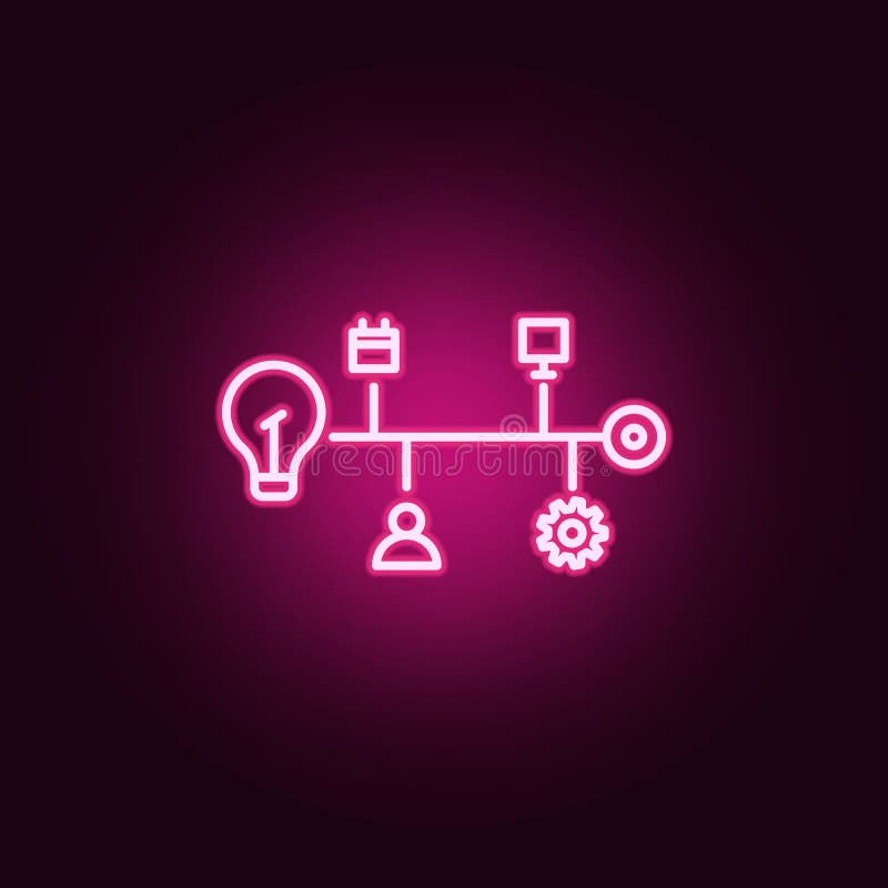 Neon Thinking Template Stock Illustrations – 232 Neon Thinking Template ...