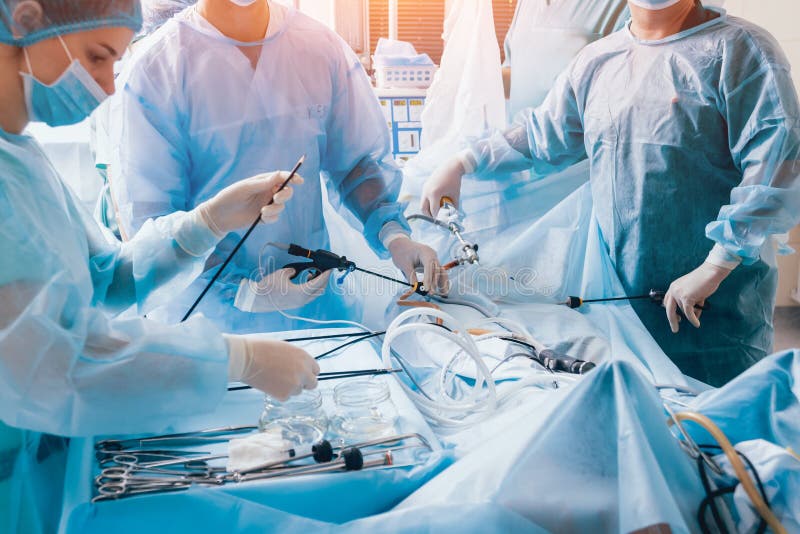 Process of Gynecological Surgery Operation Using Laparoscopic Equipment ...