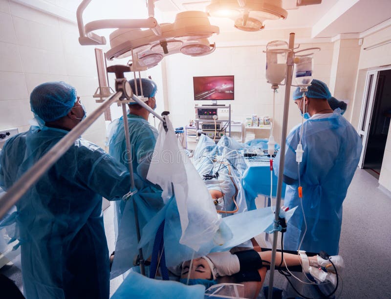 Process of Gynecological Surgery Operation Using Laparoscopic Equipment ...
