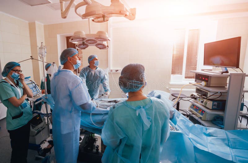 Process of Gynecological Surgery Operation Using Laparoscopic Equipment ...