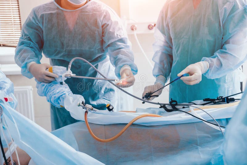 Process of Gynecological Surgery Operation Using Laparoscopic Equipment ...