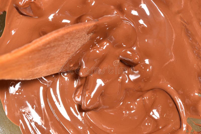 The Process of Heating the Chocolate so that it Becomes Melted. Melted ...