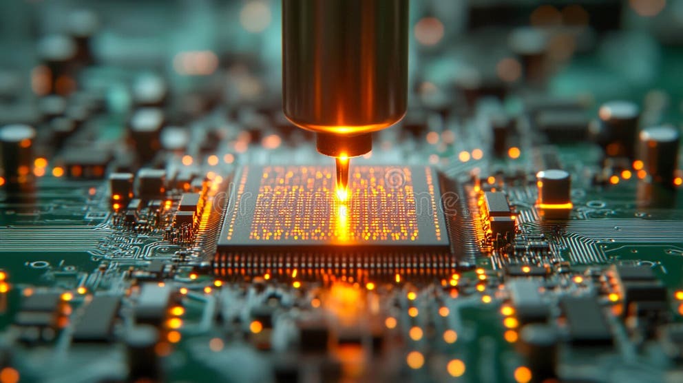 The Process of High-precision Work with a Chip on a Printed Circuit ...