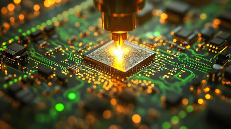 The Process of High-precision Work with a Chip on a Printed Circuit ...