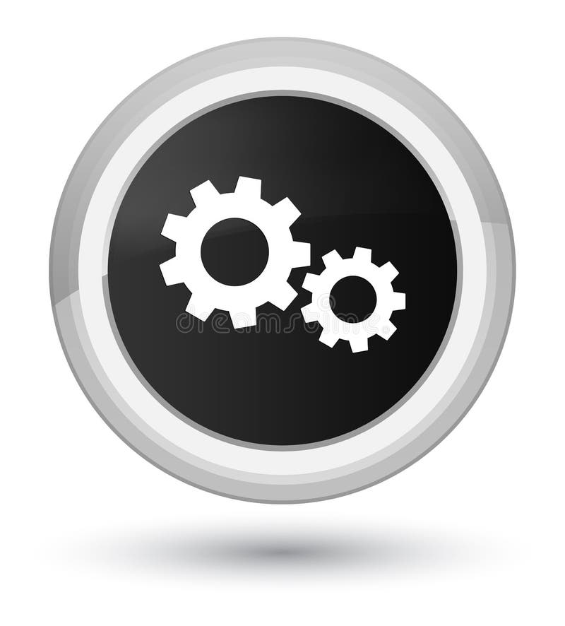 Settings Prime Black Round Button Stock Illustrations – 7 Settings ...