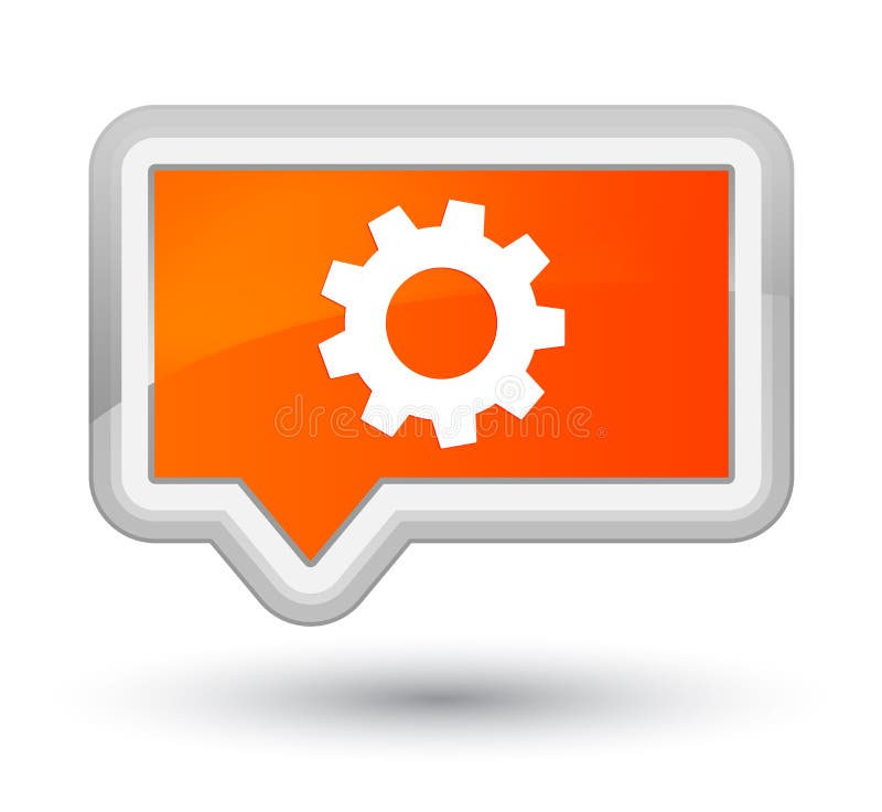 Process Icon Prime Orange Banner Button Stock Illustration ...