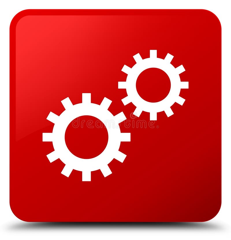 Settings Icon Red Square Button Stock Illustrations – 450 Settings Icon ...