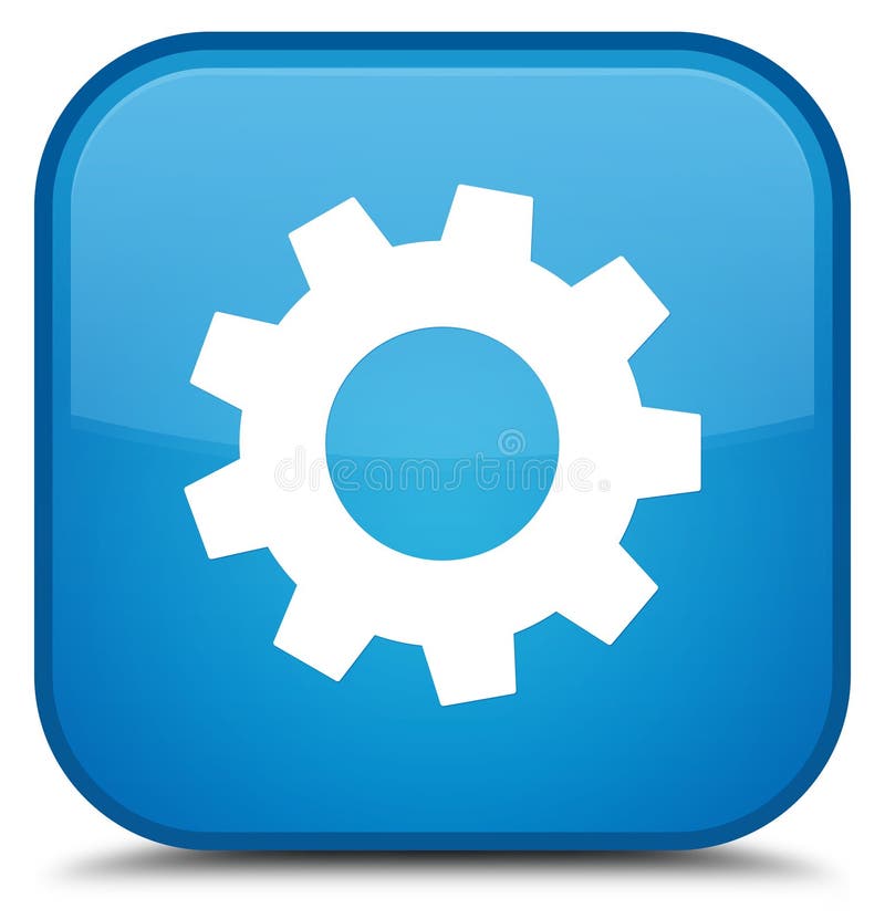 Process Icon Special Cyan Blue Square Button Stock Illustration ...