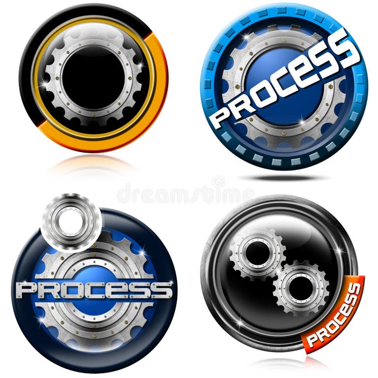 Process Icon Gears Stock Illustrations – 13,788 Process Icon Gears ...