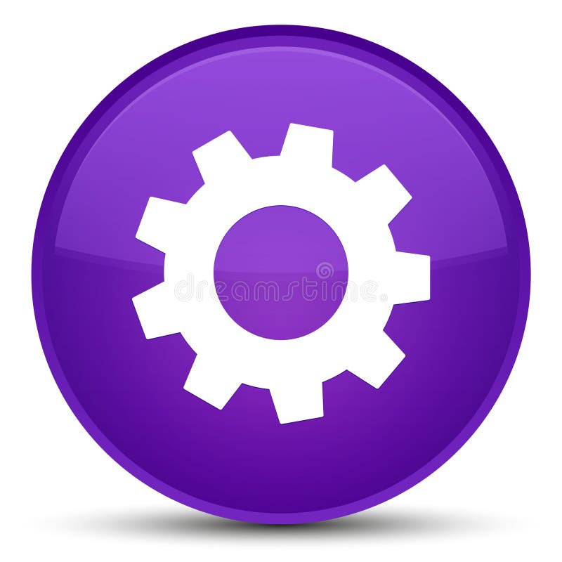Process Icon Special Purple Round Button Stock Illustration ...