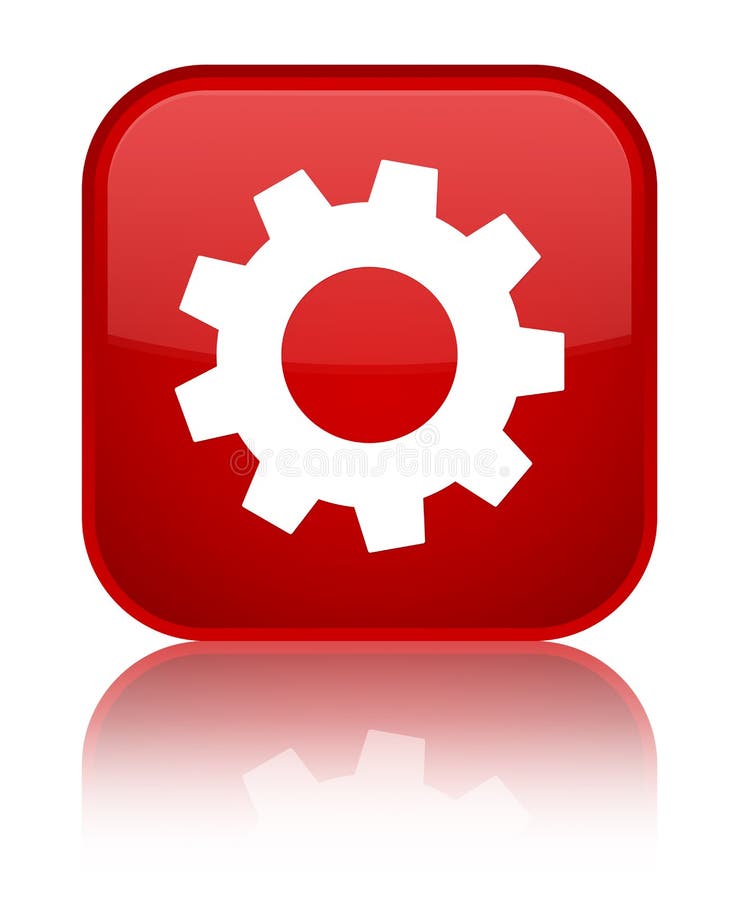 Process Icon Special Red Square Button Stock Illustration ... Process Icon Special Red Square Button Stock Illustration ...