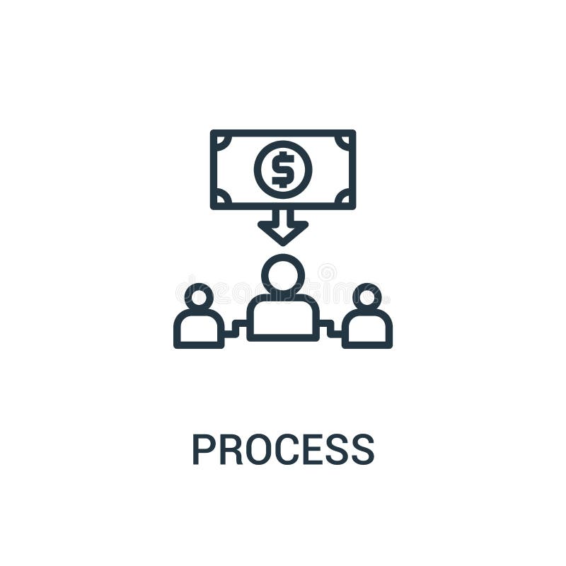 Process Icon Vector From Seo Collection. Thin Line Process Outline Icon ...