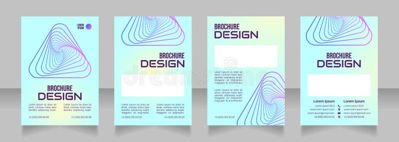 Process Improvement Blank Brochure Design Stock Vector - Illustration ...