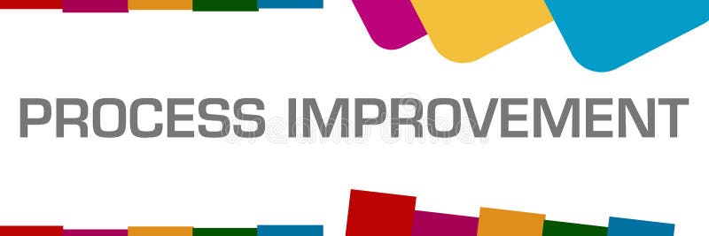 Process Improvement Colorful Random Shapes Horizontal Stock ...