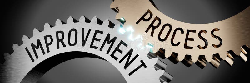 Process Improvement - Gears Concept Stock Illustration - Illustration ...