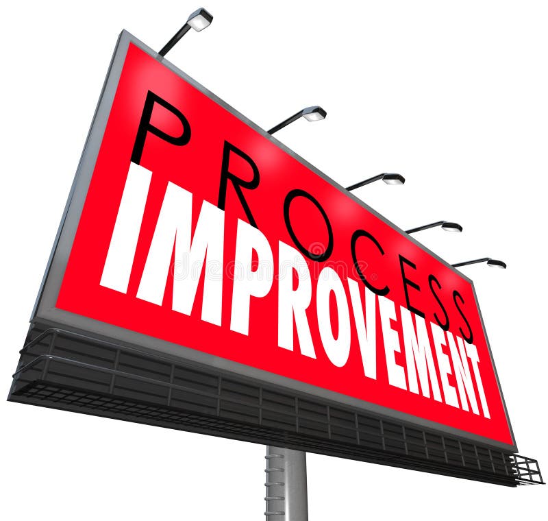 Process Improvement Procedure System New Overhaul Billboard Sign Stock ...