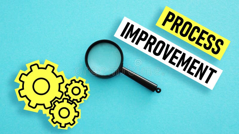 Process Improvement is Shown Using the Text Stock Photo - Image of ...