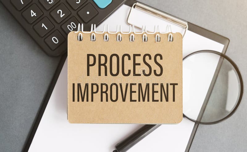 Process Improvement. Text on White Paper Stock Image - Image of ...