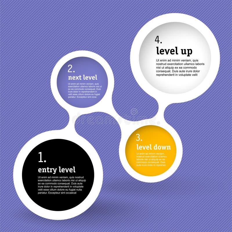 Process Infographic Step by Step Template Stock Vector - Illustration ...