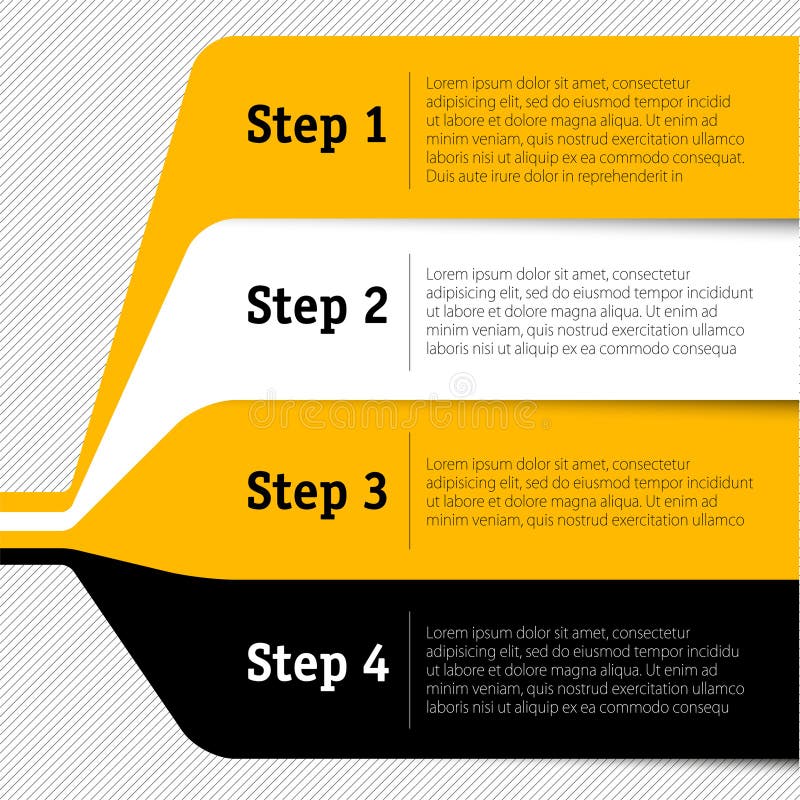 Process Infographic Step by Step Template Stock Illustration ...