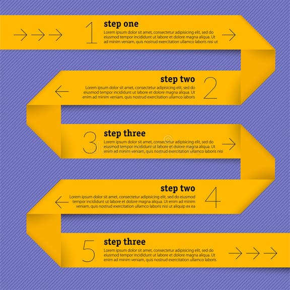 Process Infographic Step by Step Template Stock Image - Image of ...
