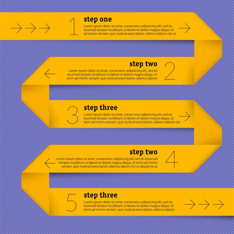 Process Infographic Step by Step Template Stock Image - Image of ...