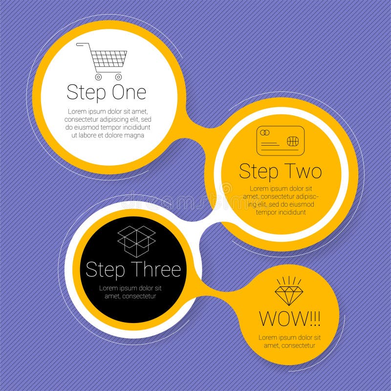 Process Infographic Step by Step Template Stock Photo - Image of ...