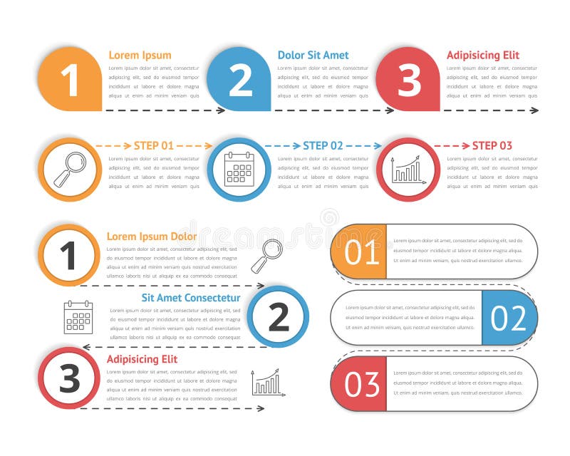 Process Infographics vektor illustrationer. Illustration av information ...