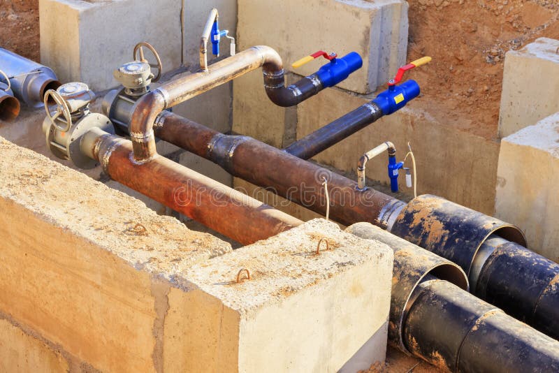 Installation of the Distribution Unit of Heating and Water Supply ...