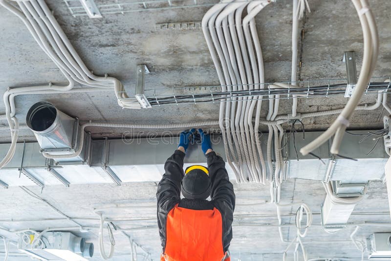 The Process Of Installing Mounting Clips For A Corrugated Wire W Stock ...