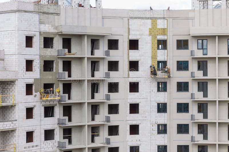 The Process of Insulating External Walls in a Multi-storey Building ...