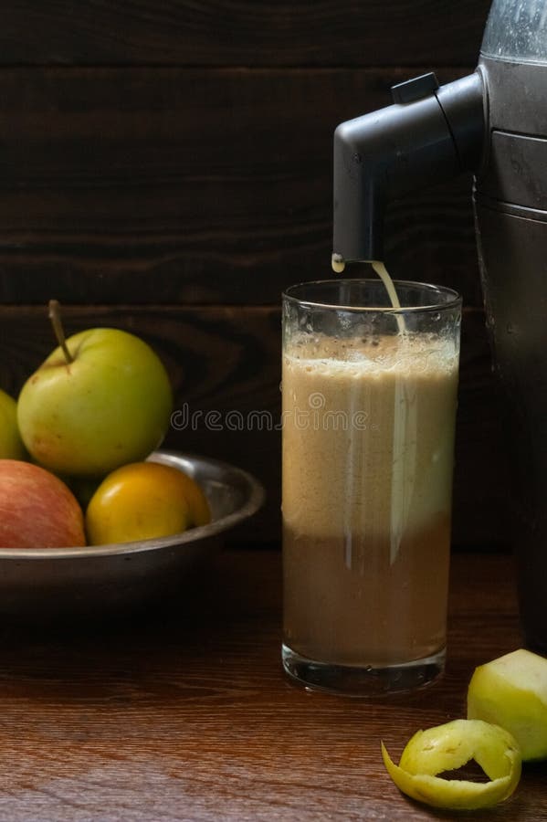 Process of Juicing Apples Using a Juicer Stock Photo - Image of apple ...