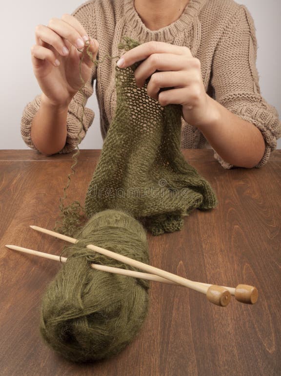 Process of knitting stock photo. Image of dexterity, handmade - 23563256