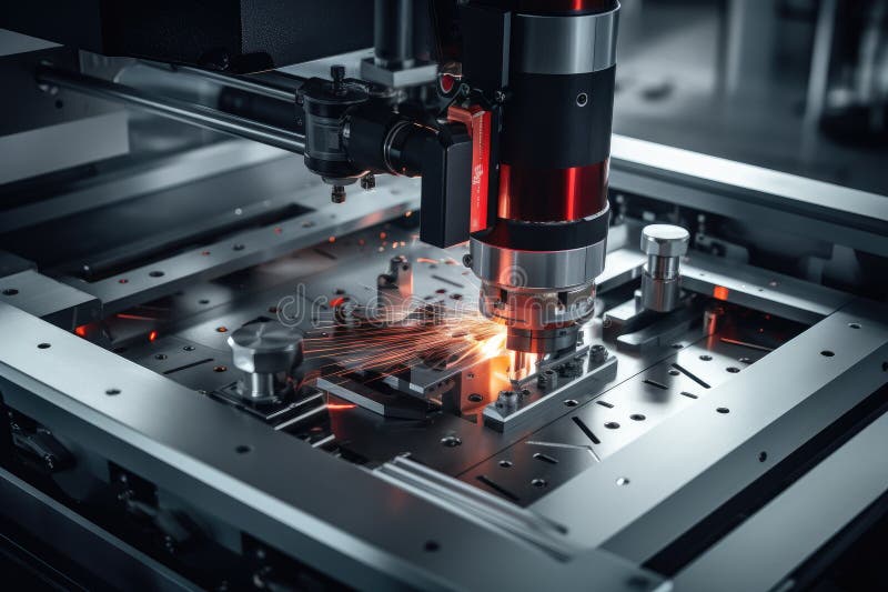 Process of Laser Manufacturing High-precision Components Stock ...