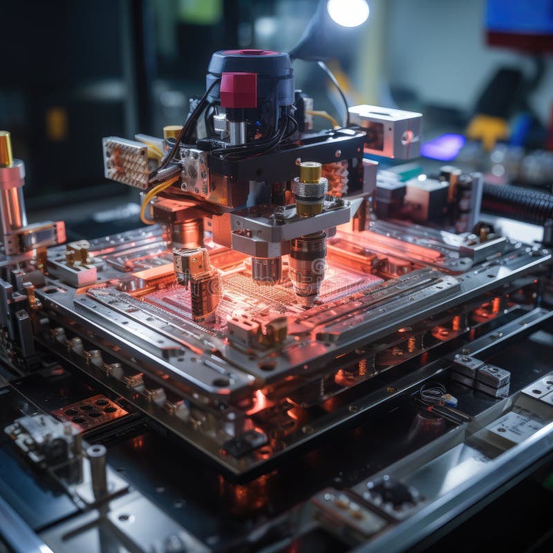 Process of Laser Manufacturing High-precision Components Stock ...