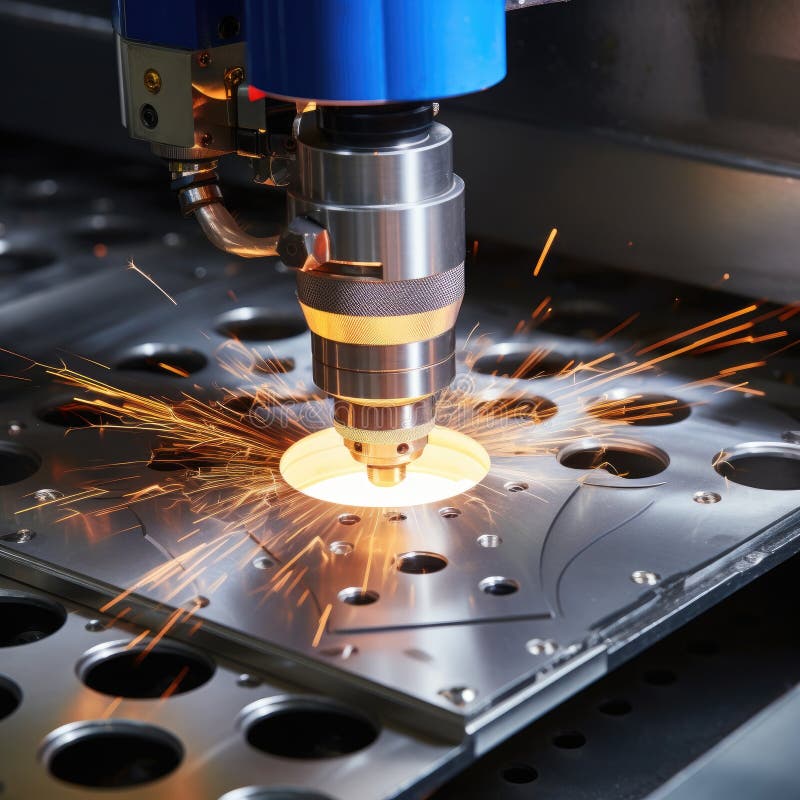 Process of Laser Manufacturing High-precision Components Stock ...