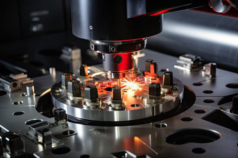 Process of Laser Manufacturing High-precision Components Stock ...