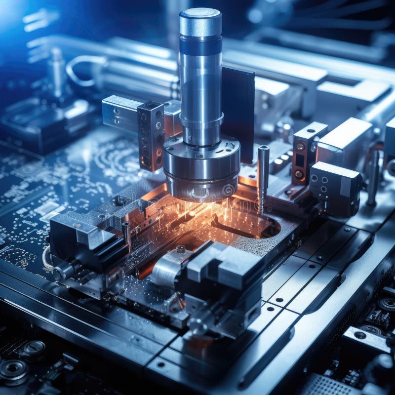 Process of Laser Manufacturing High-precision Components Stock ...